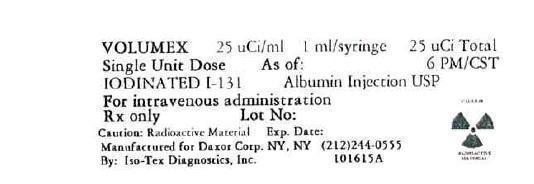 Volumex Injection: Package Insert / Prescribing Information